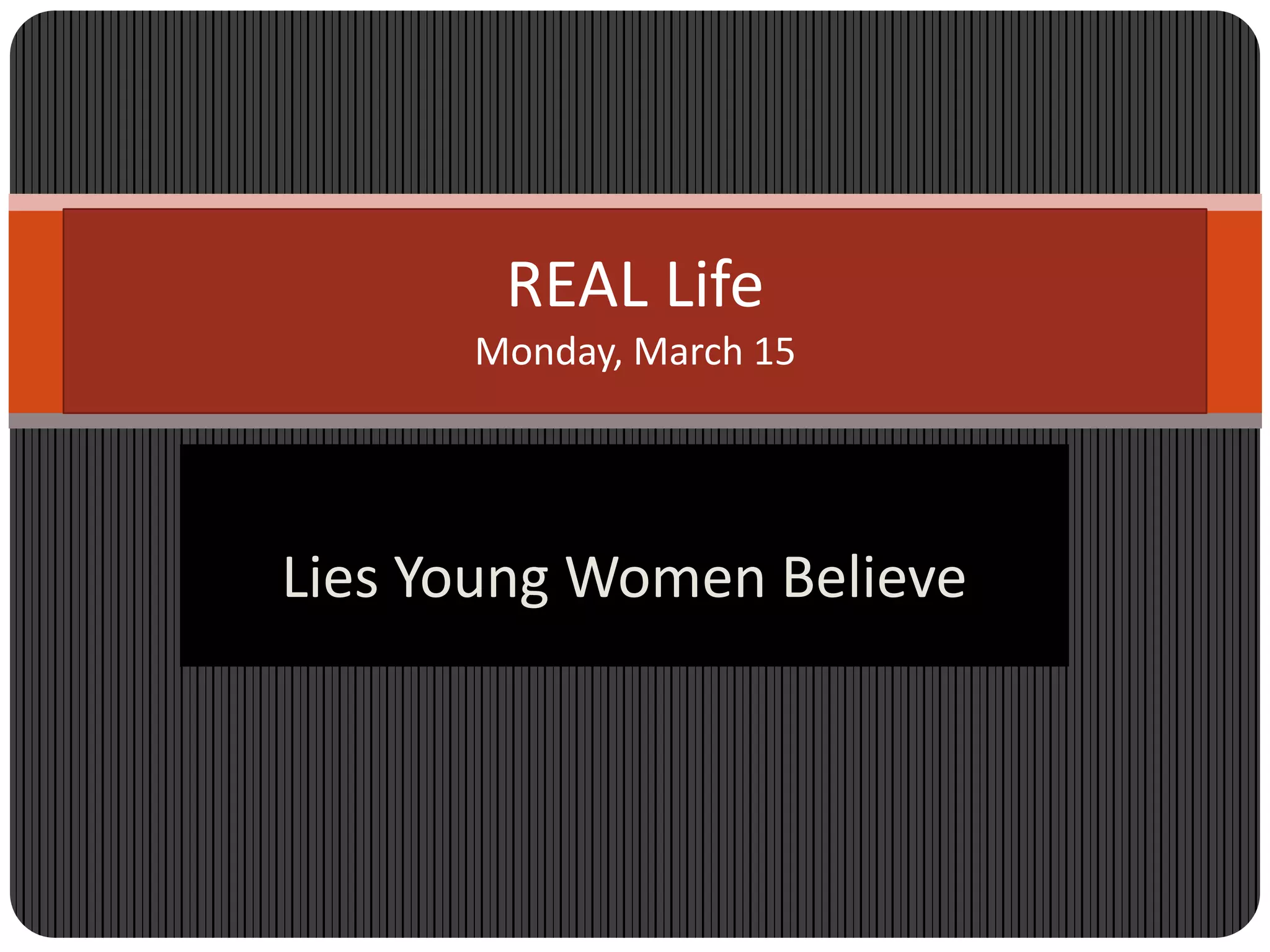 Real Life Presentation | PPTX