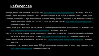 Real Life Raghavs: Exploring the Past, Present and Future of Journalism ...
