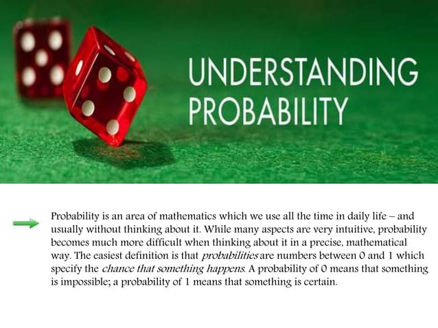 Real life situation's example on PROBABILITY | PPTX | Physics | Science
