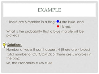 Real life situation's example on PROBABILITY | PPTX