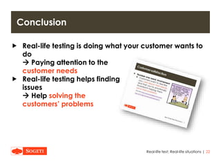 Real life test; real life situations | PPTX | Computer Software and ...