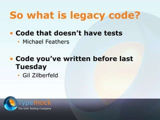 Real life unit testing tools and practices | PPTX | Programming ...