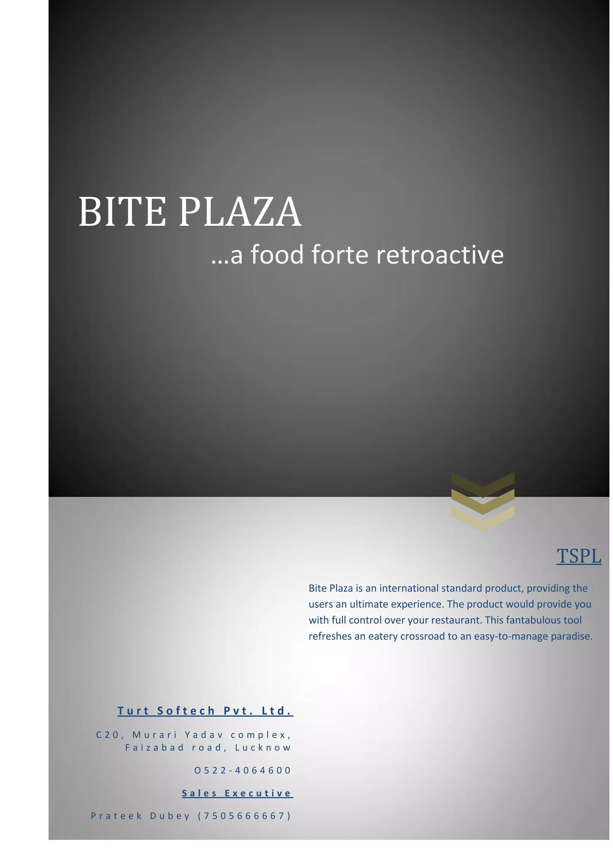 Restaurant billing software - Bite Plaza | PDF | Free Download