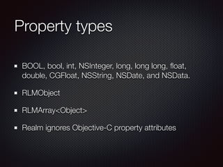 Realm.oi new database for mobile apps | PPT