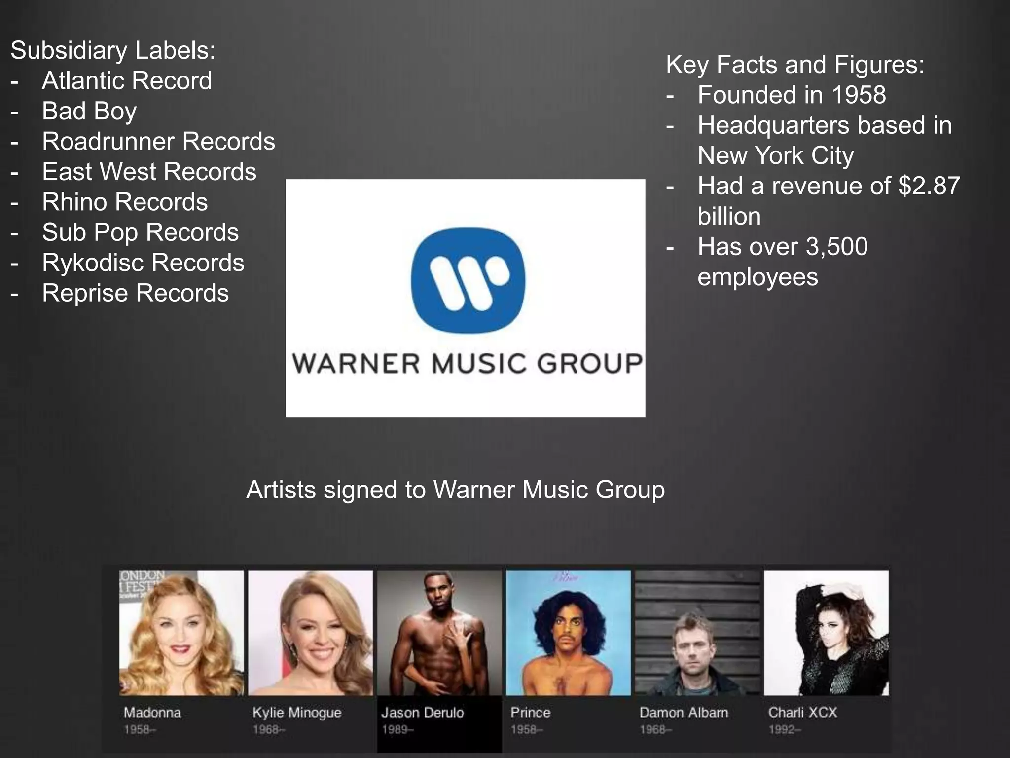 Major Record Labels | PPT