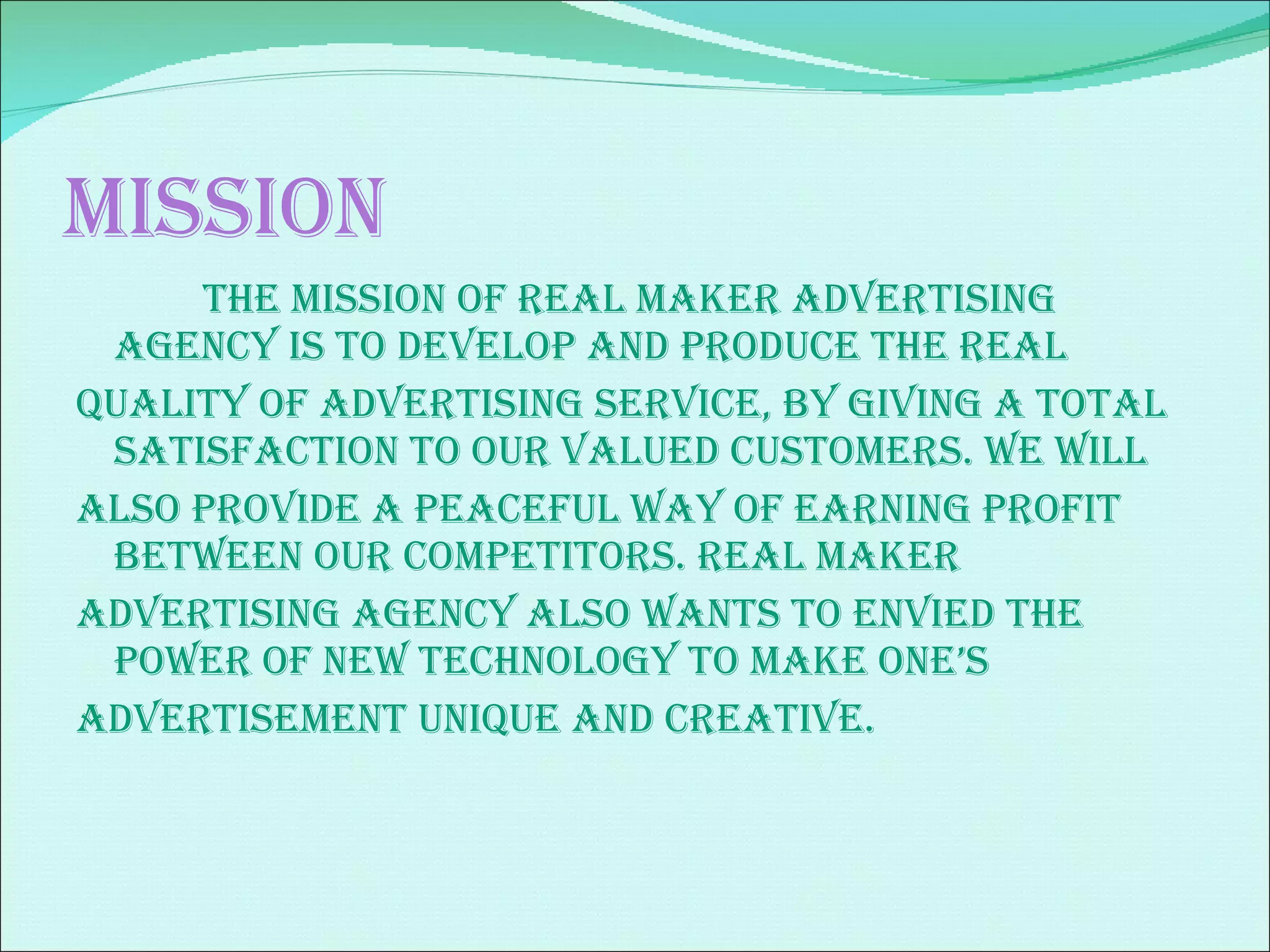 Real maker advertising | PPT
