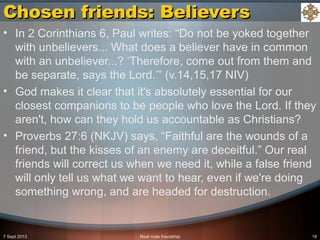 Real male friendship | PPT