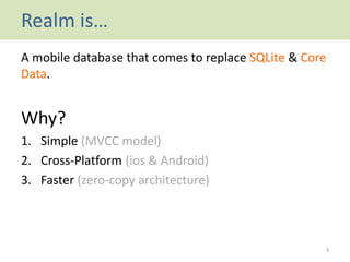 Realm database | PPTX