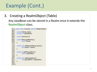 Realm database | PPTX