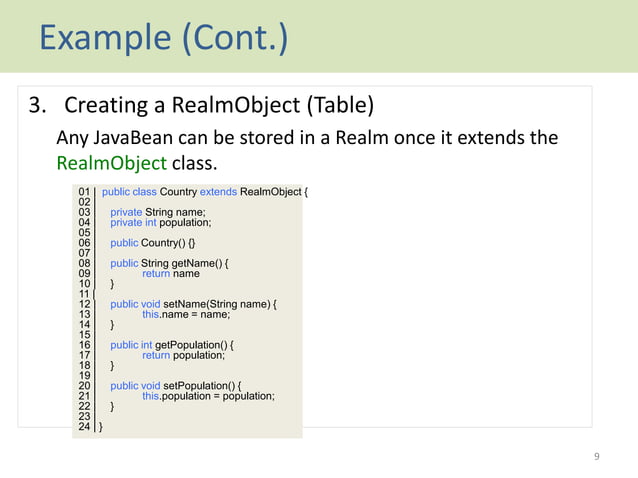 Realm database | PPTX