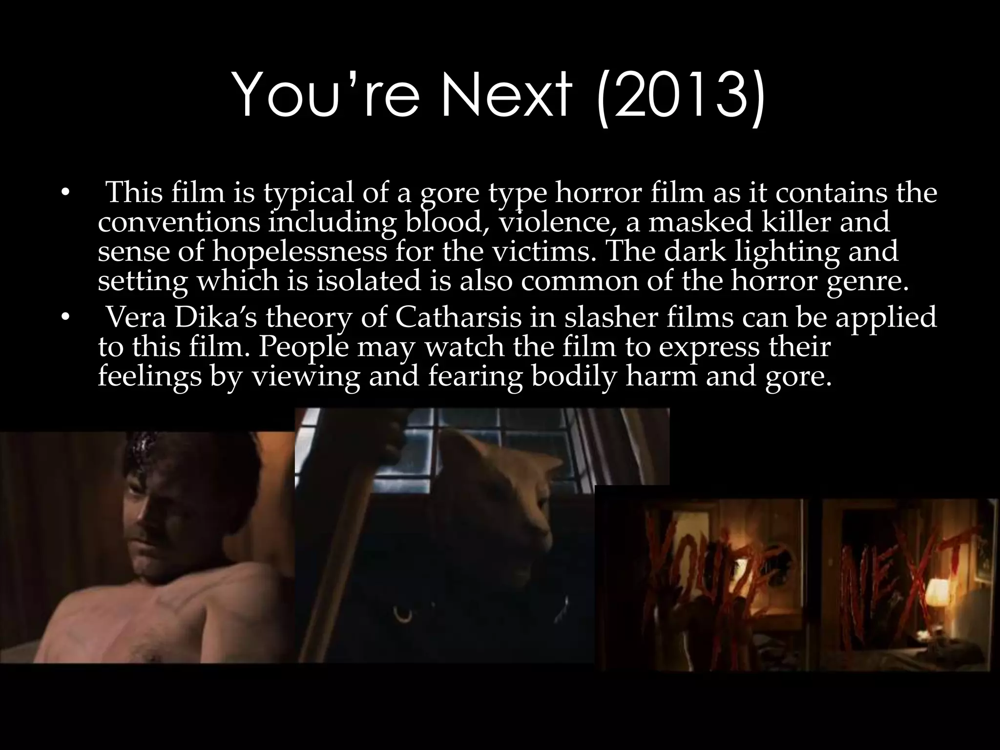 Real media text investigation | PPTX | Horror | Genres