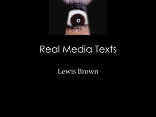 Real media text investigation | PPTX | Horror | Genres