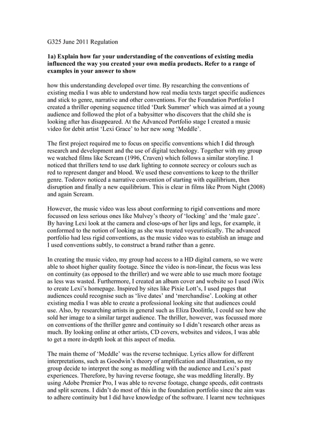 Real media texts examples