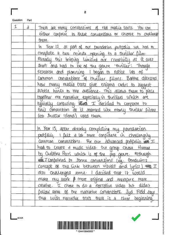 Real media texts examples