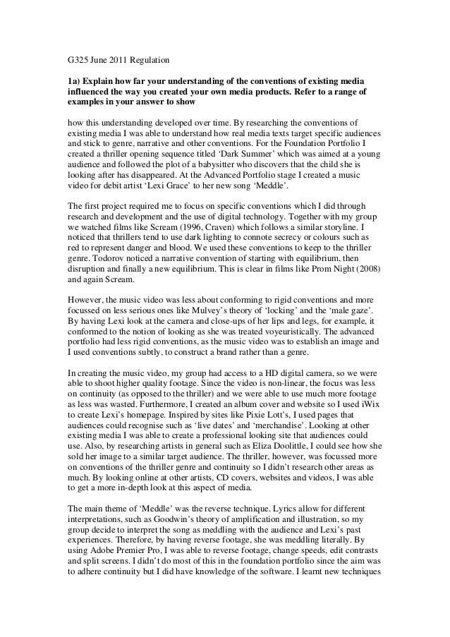 Real media texts examples