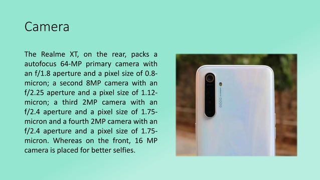 Realme XT Overview & Specifications | PPT
