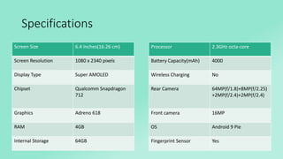 Realme XT Overview & Specifications | PPTX