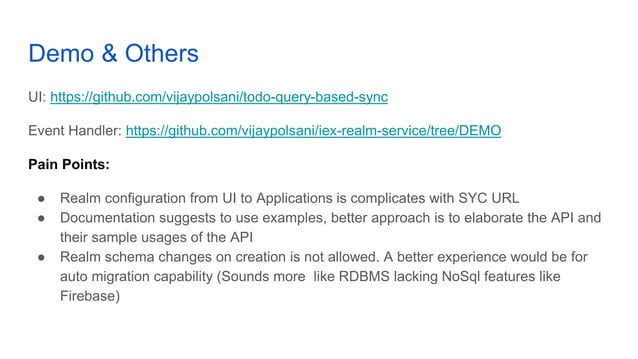 Realm integration | PPT