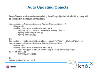 Realm Mobile Database - An Introduction | PPT