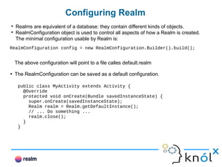 Realm Mobile Database - An Introduction | ODP