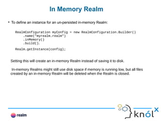 Realm Mobile Database - An Introduction | PPT