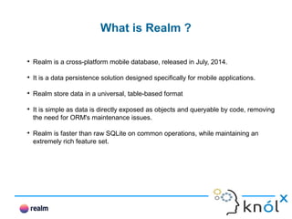 Realm Mobile Database - An Introduction | PPT