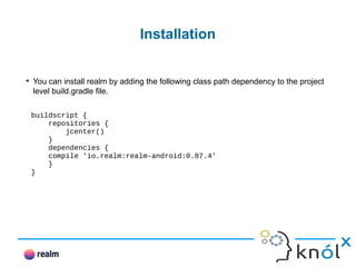 Realm Mobile Database - An Introduction | PPT