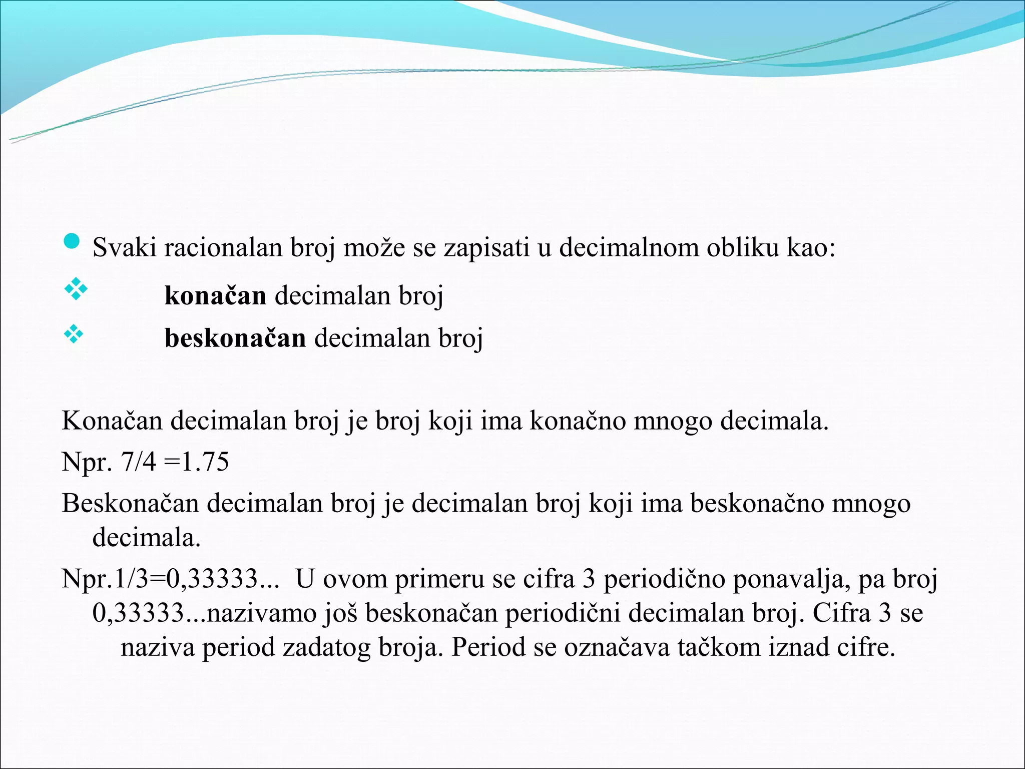 Realni brojevi (8.razred) | PPT