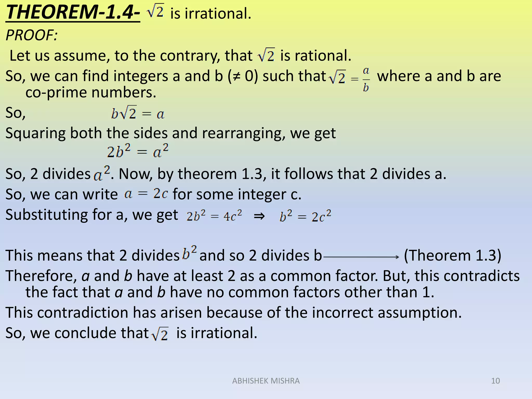Real number Class 10th | PPTX