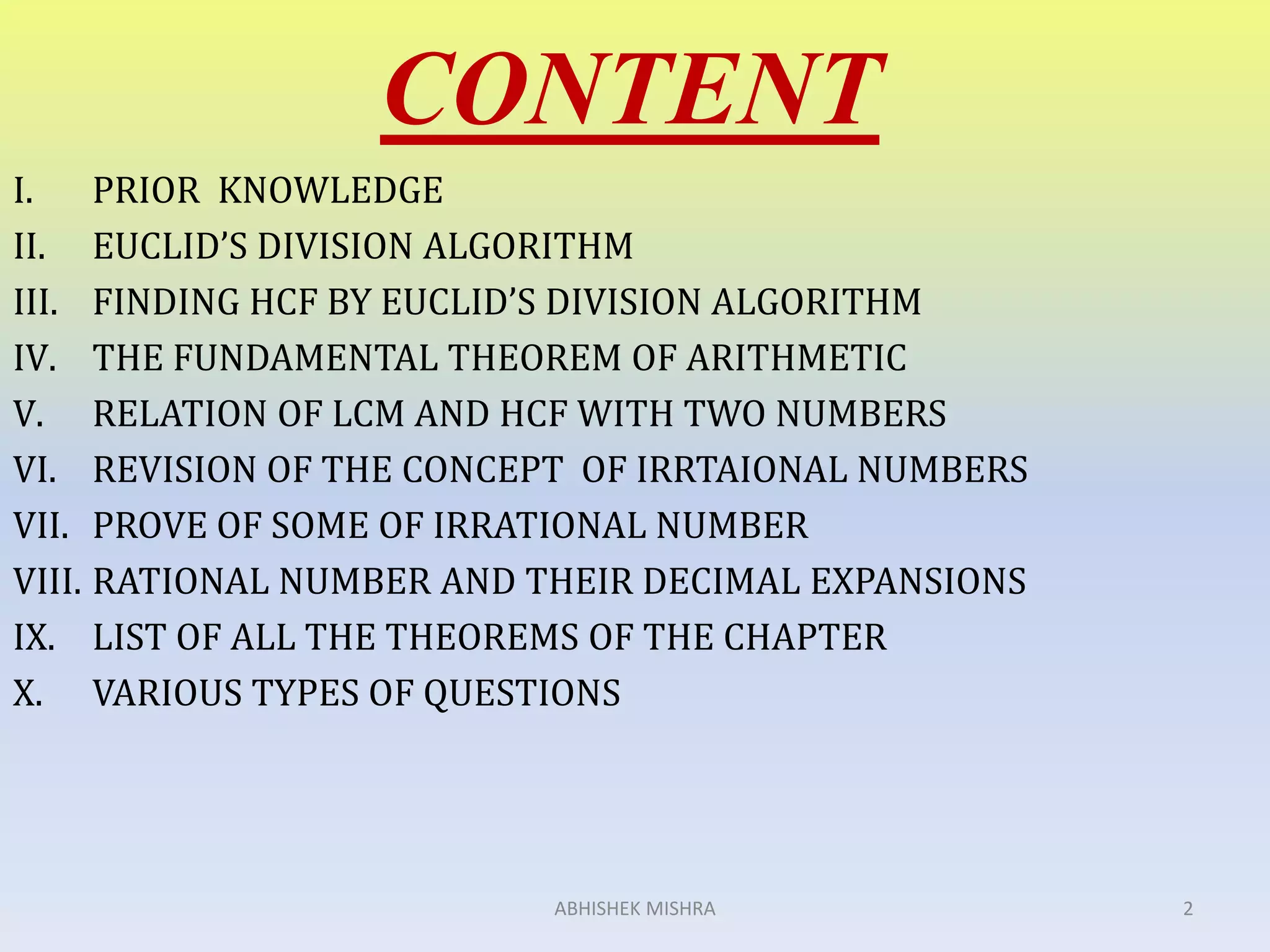 Real number Class 10th | PPTX