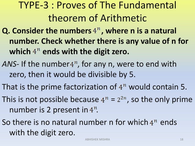 Real number Class 10th | PPTX