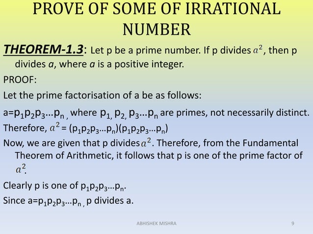 Real number Class 10th | PPTX