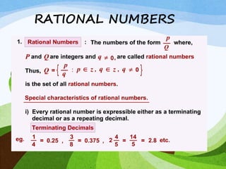 Real Numbers | Ppt