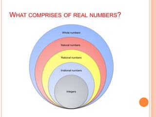 Real numbers | PPTX