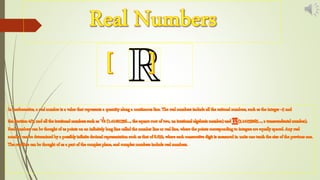 Real numbers | PPT
