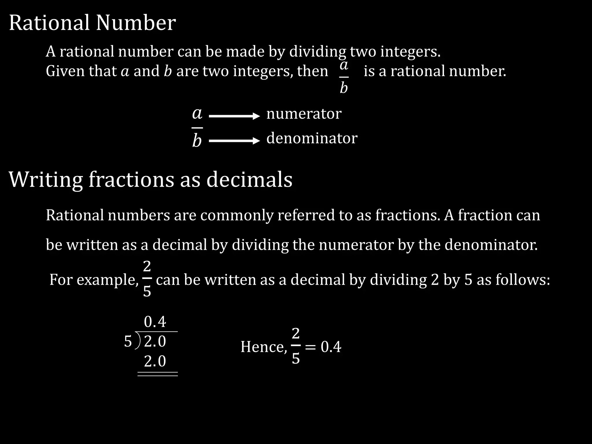 Rational numbers | PPTX
