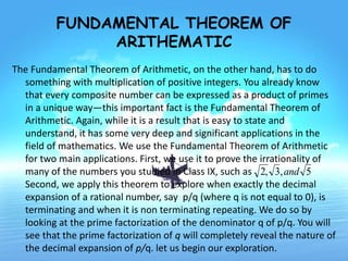 Real numbers | PPTX | Physics | Science