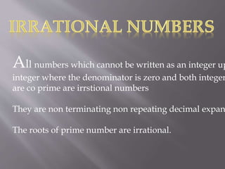 Real Numbers Ppt | Ppt