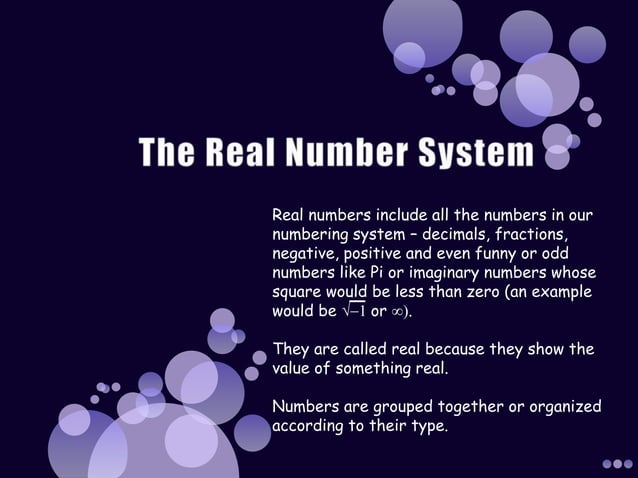 Real numbers system | PPT