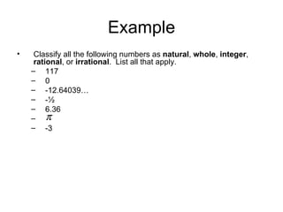 Realnumbersystemnotes | PPT