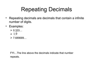 Realnumbersystemnotes | PPT