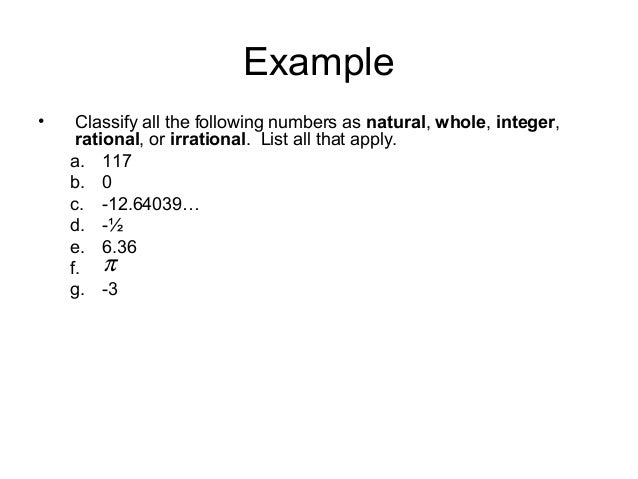 List Of Top Irrational