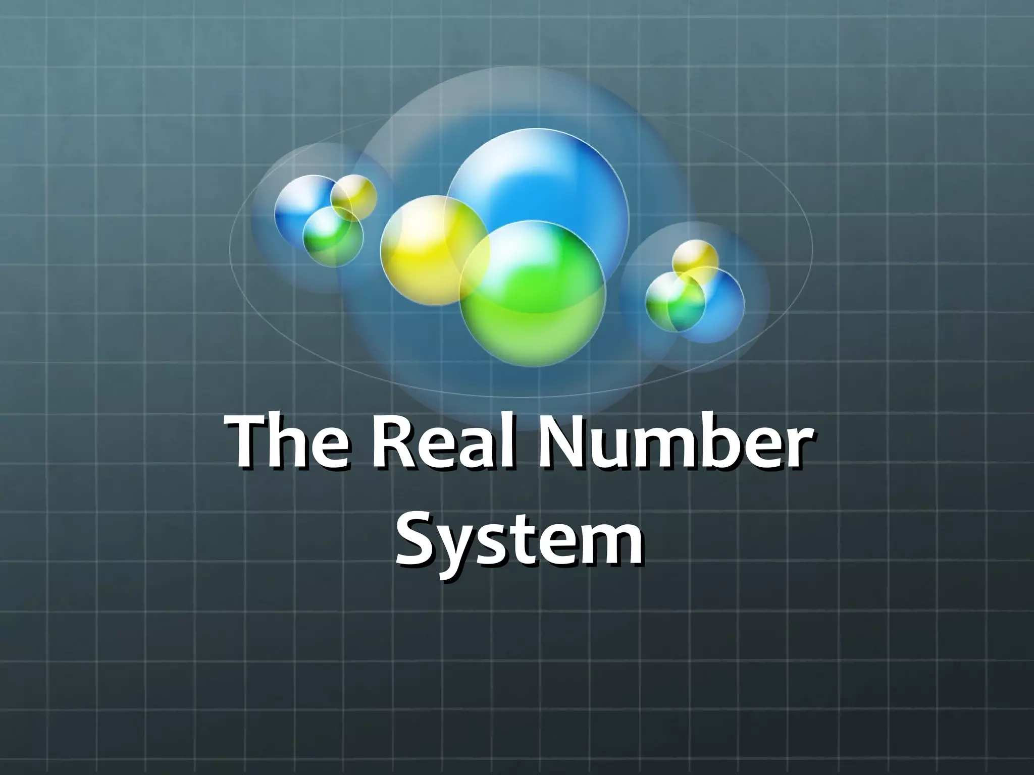Realnumbersystems | PPT