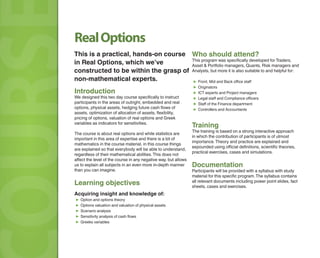 Real options 2013 | PPT