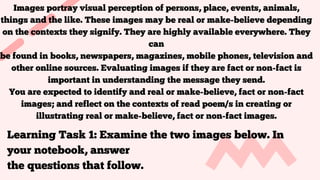 Real or make believe fact or non fact images | PDF