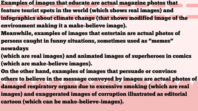 Real or make believe fact or non fact images | PDF