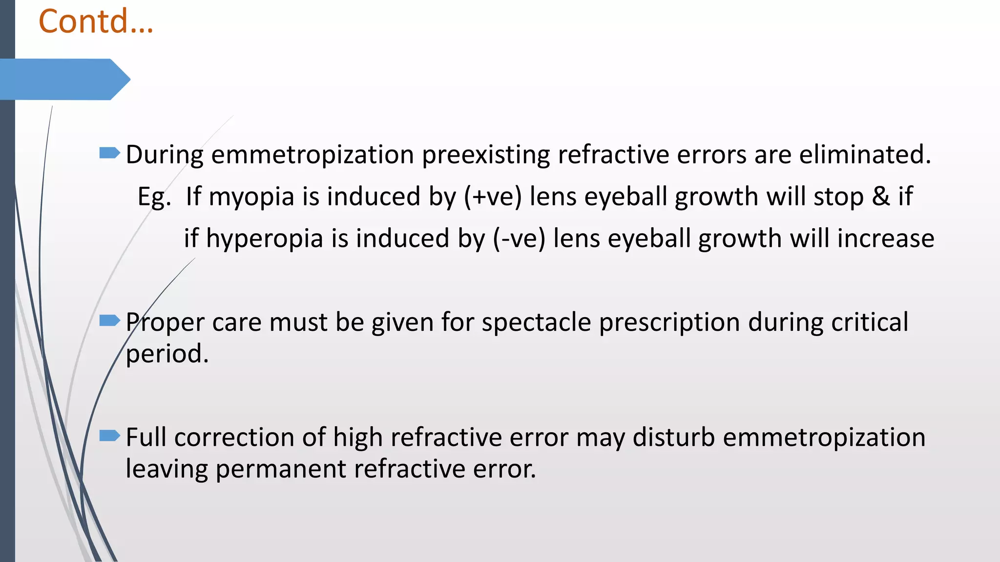 Real pediatric refraction and spectacle power prescription in ...