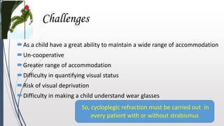 Real pediatric refraction and spectacle power prescription in ...