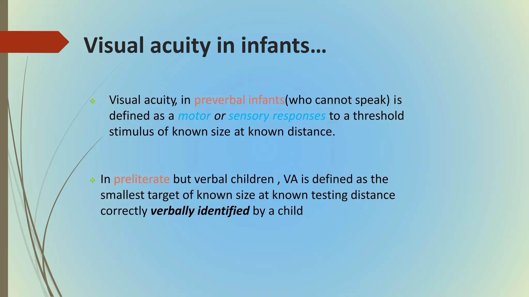 Real pediatric visual acuity assessment | PPTX