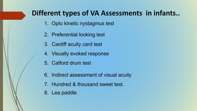 Real pediatric visual acuity assessment | PPTX